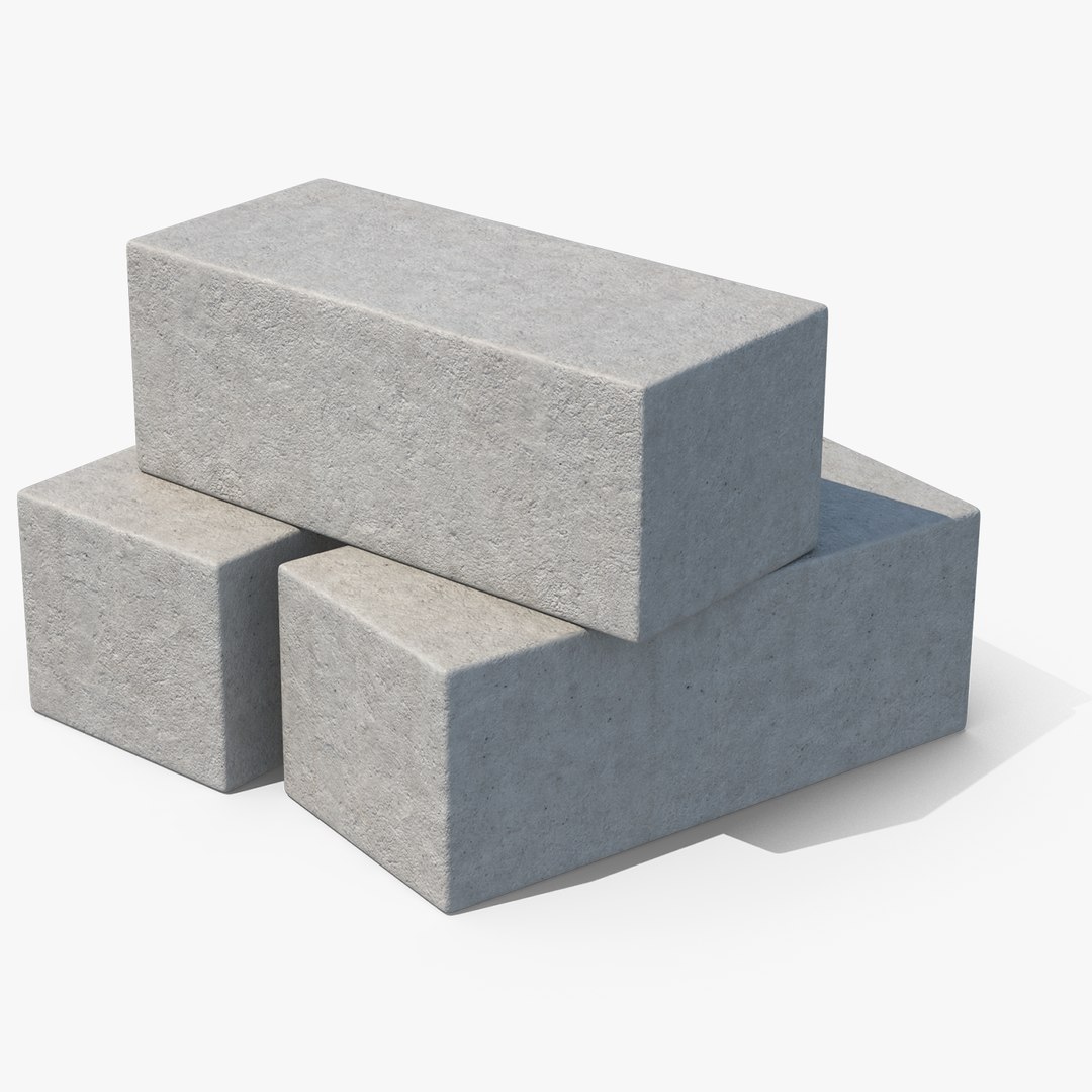 modelo 3d Bloques de concreto - TurboSquid 2204084