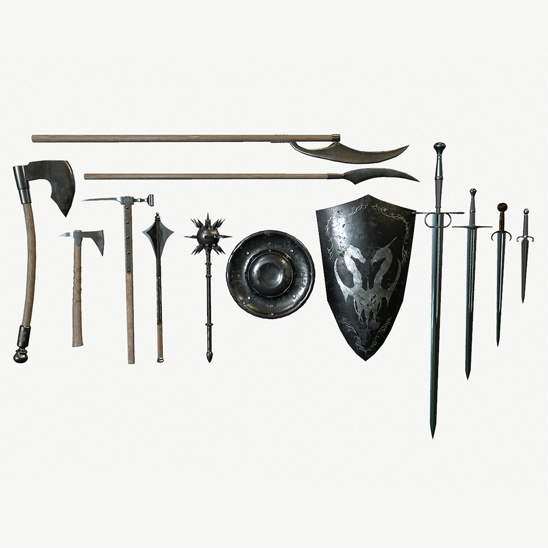 3D Medieval Weapon Pack - TurboSquid 1737273