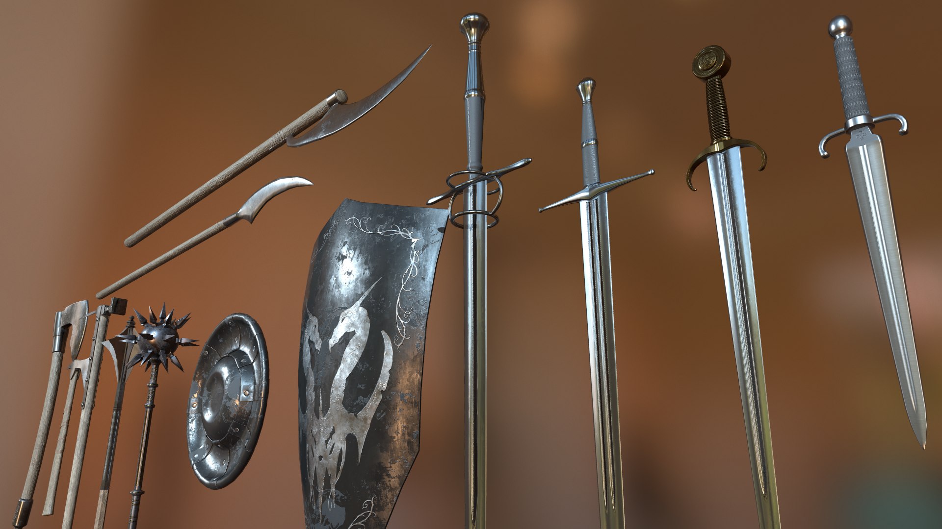 3D Medieval Weapon Pack - TurboSquid 1737273