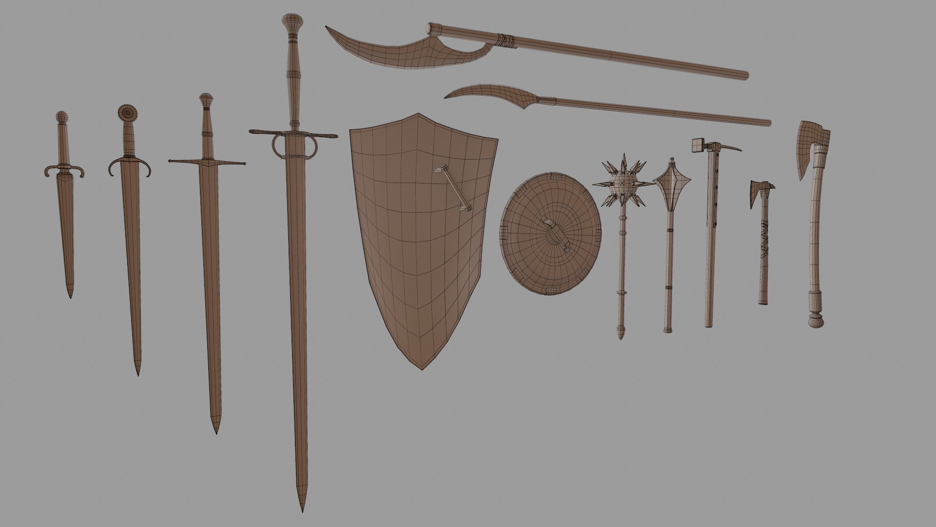 3D Medieval Weapon Pack - TurboSquid 1737273