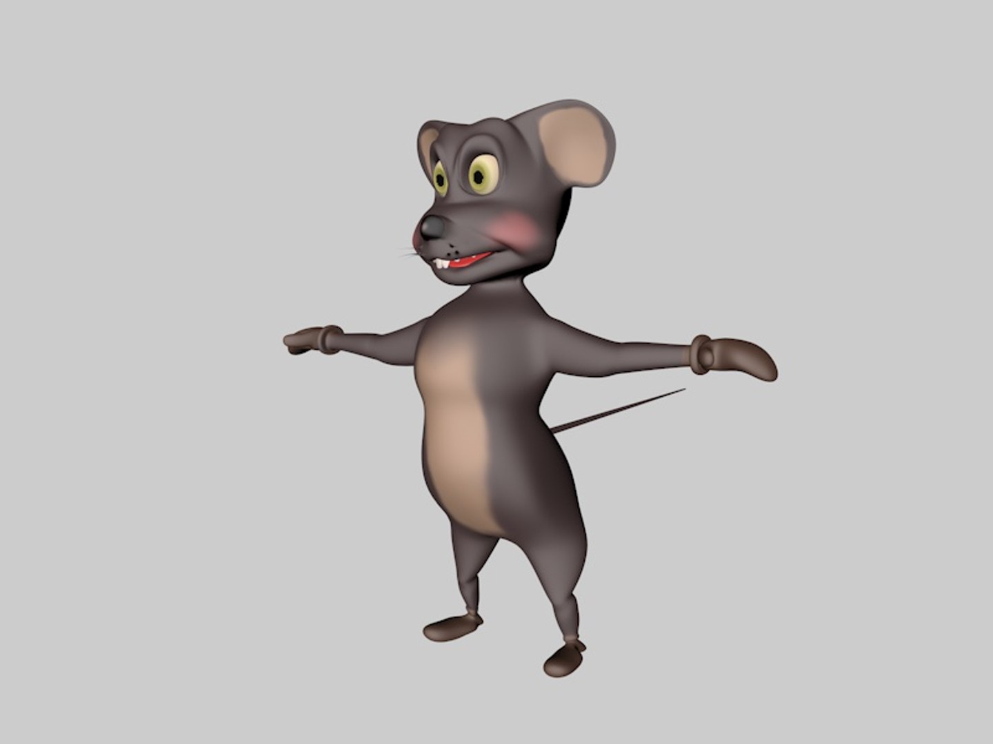 Mouse Character 3d Model