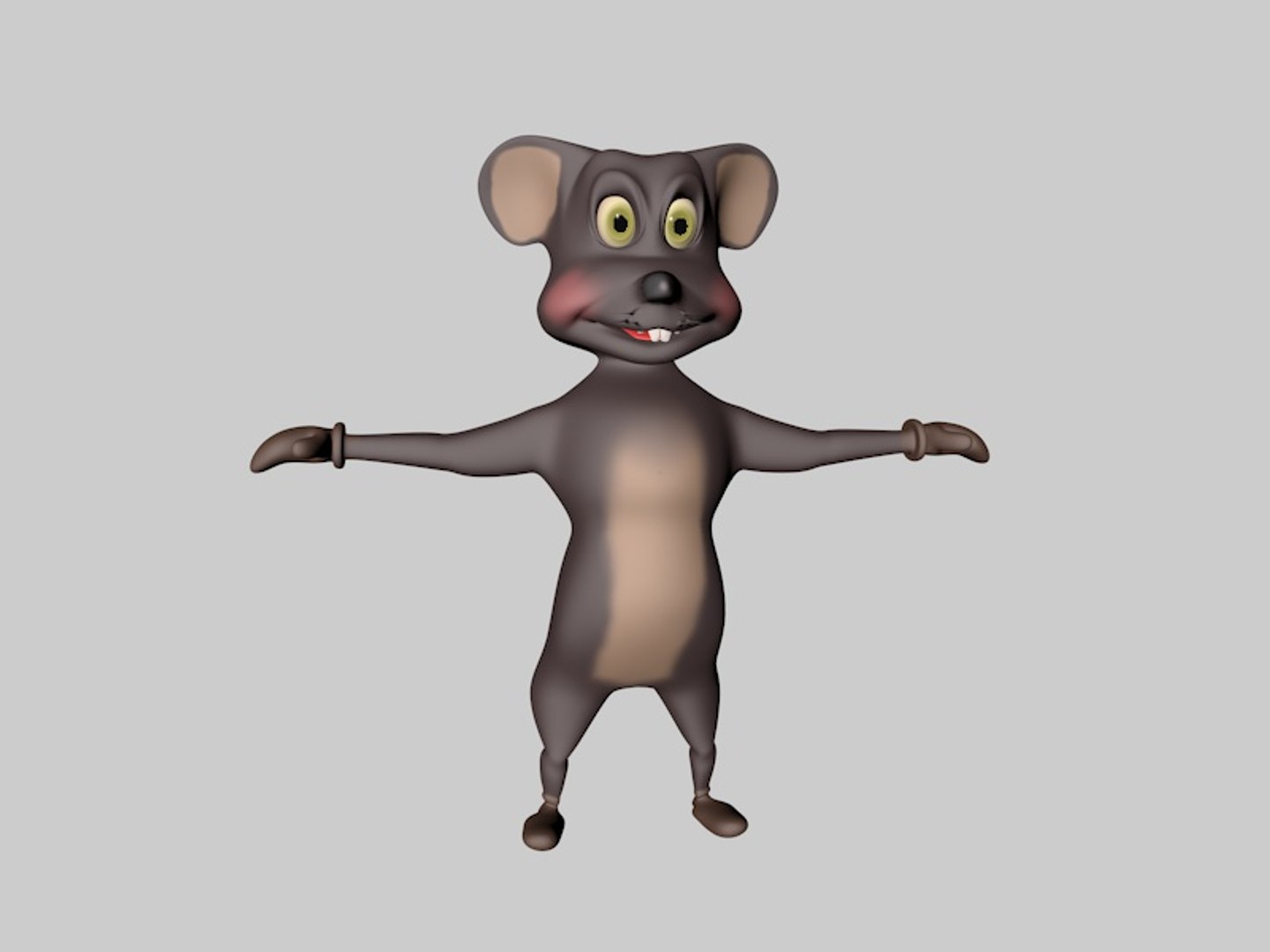 Mouse Character 3d Model