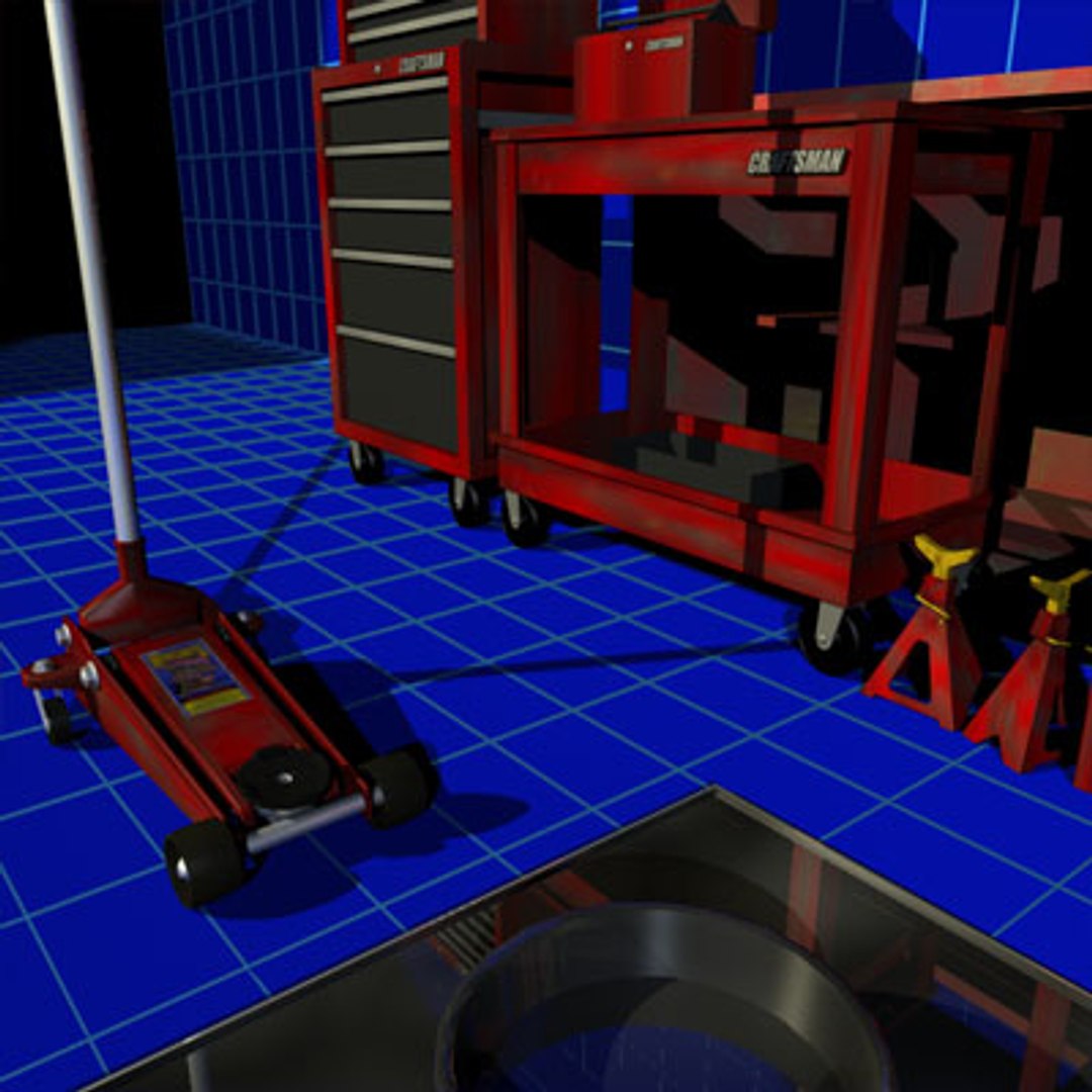 3d Model Auto Garage Prop 01