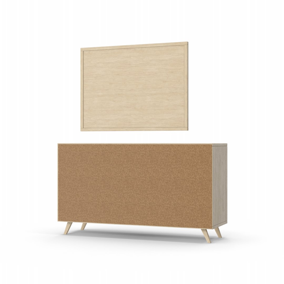 Bedroom Sideboard Drawer Dresser 3D Model - TurboSquid 2019828