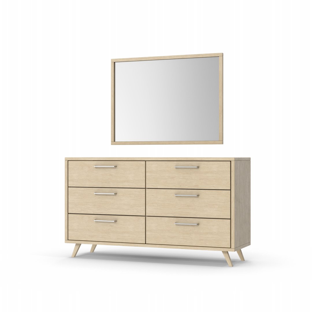 Bedroom Sideboard Drawer Dresser 3D Model - TurboSquid 2019828