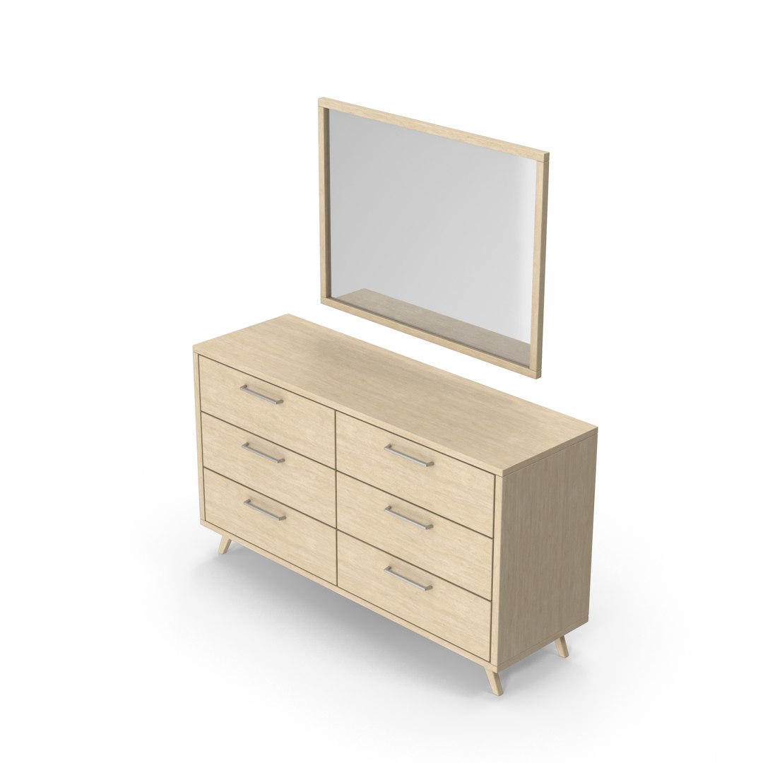 Bedroom Sideboard Drawer Dresser 3D Model - TurboSquid 2019828