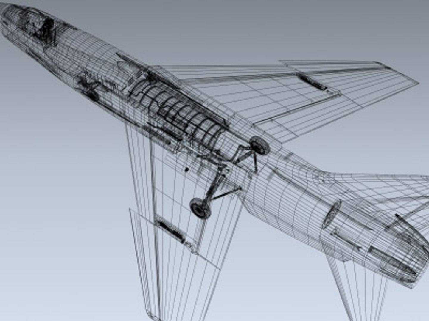 Navy Fighter 3d Model