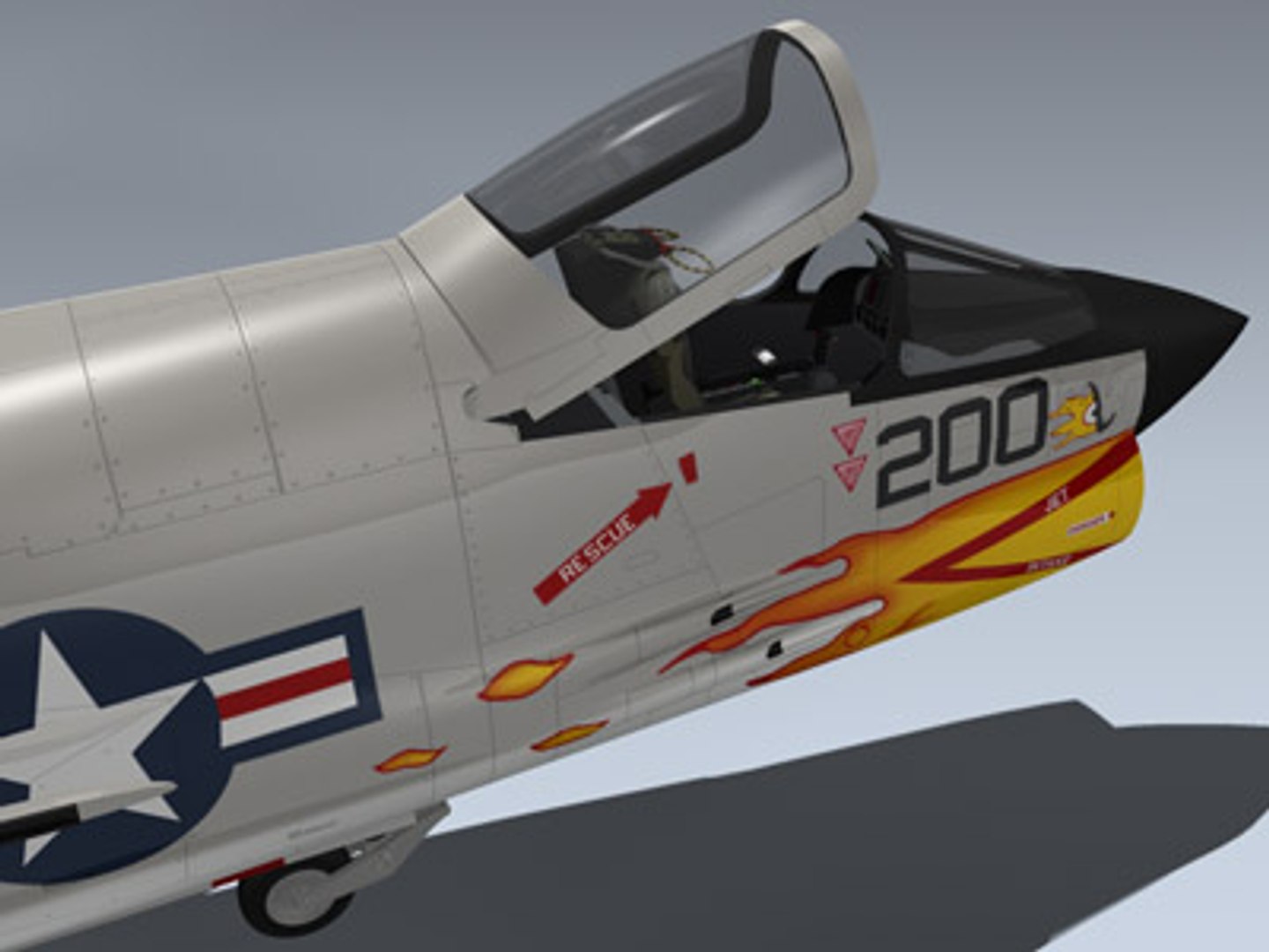 Navy Fighter 3d Model