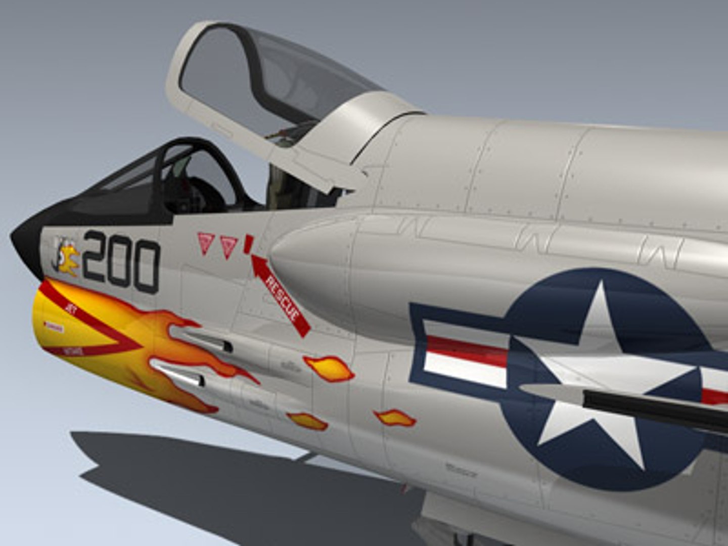 Navy Fighter 3d Model