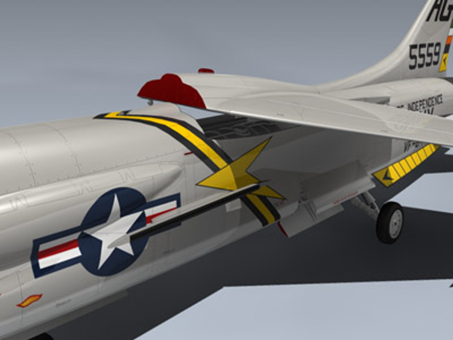 Navy Fighter 3d Model