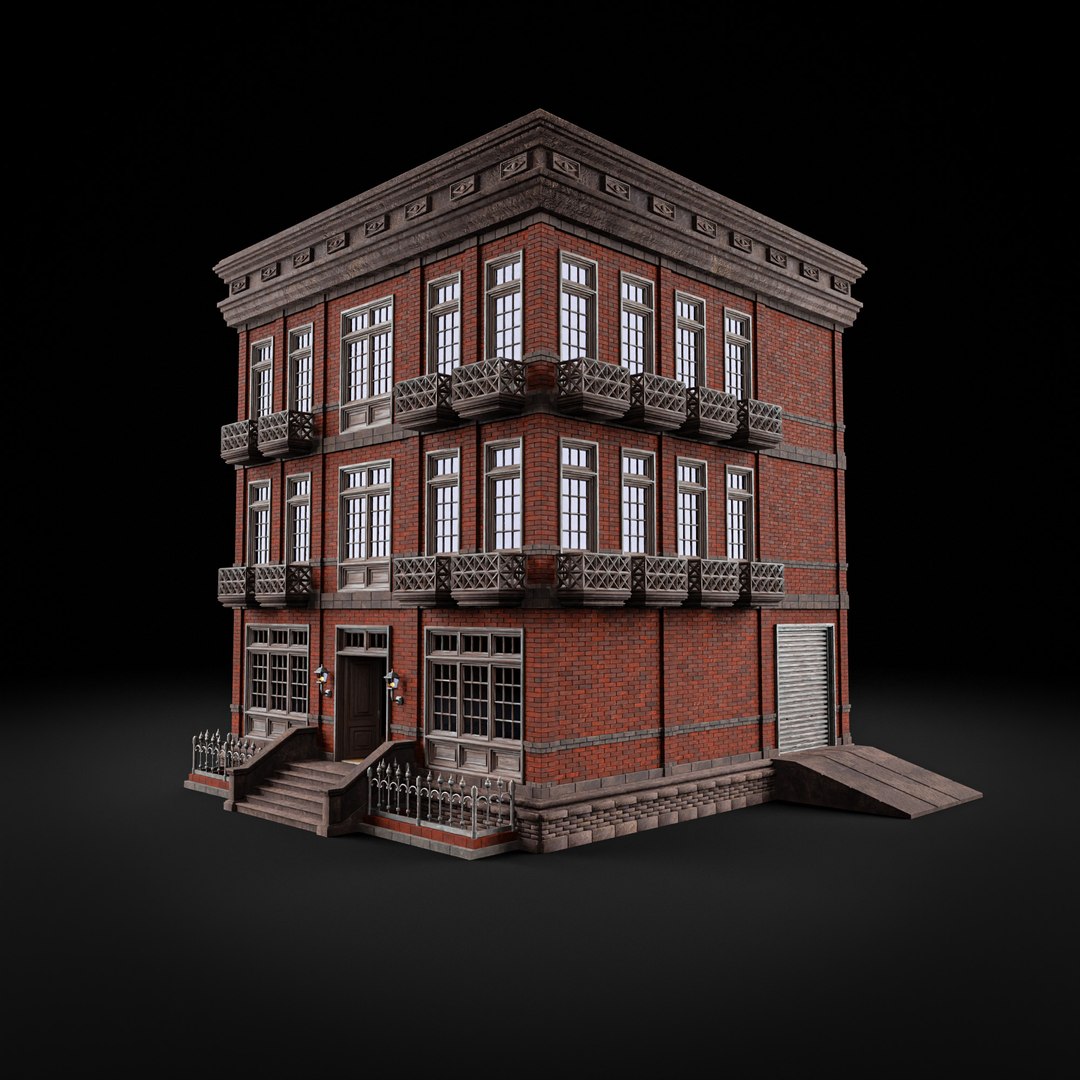 MODULAR BUILDING WITH INTERIOR KITBASH 01 3D Model - TurboSquid 2264949