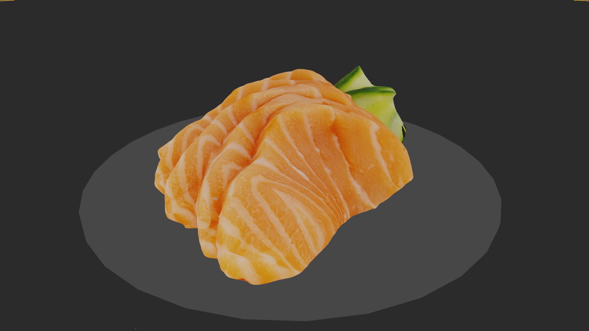 3D Sashimi Realistic 3d Model Salmon - TurboSquid 2129491
