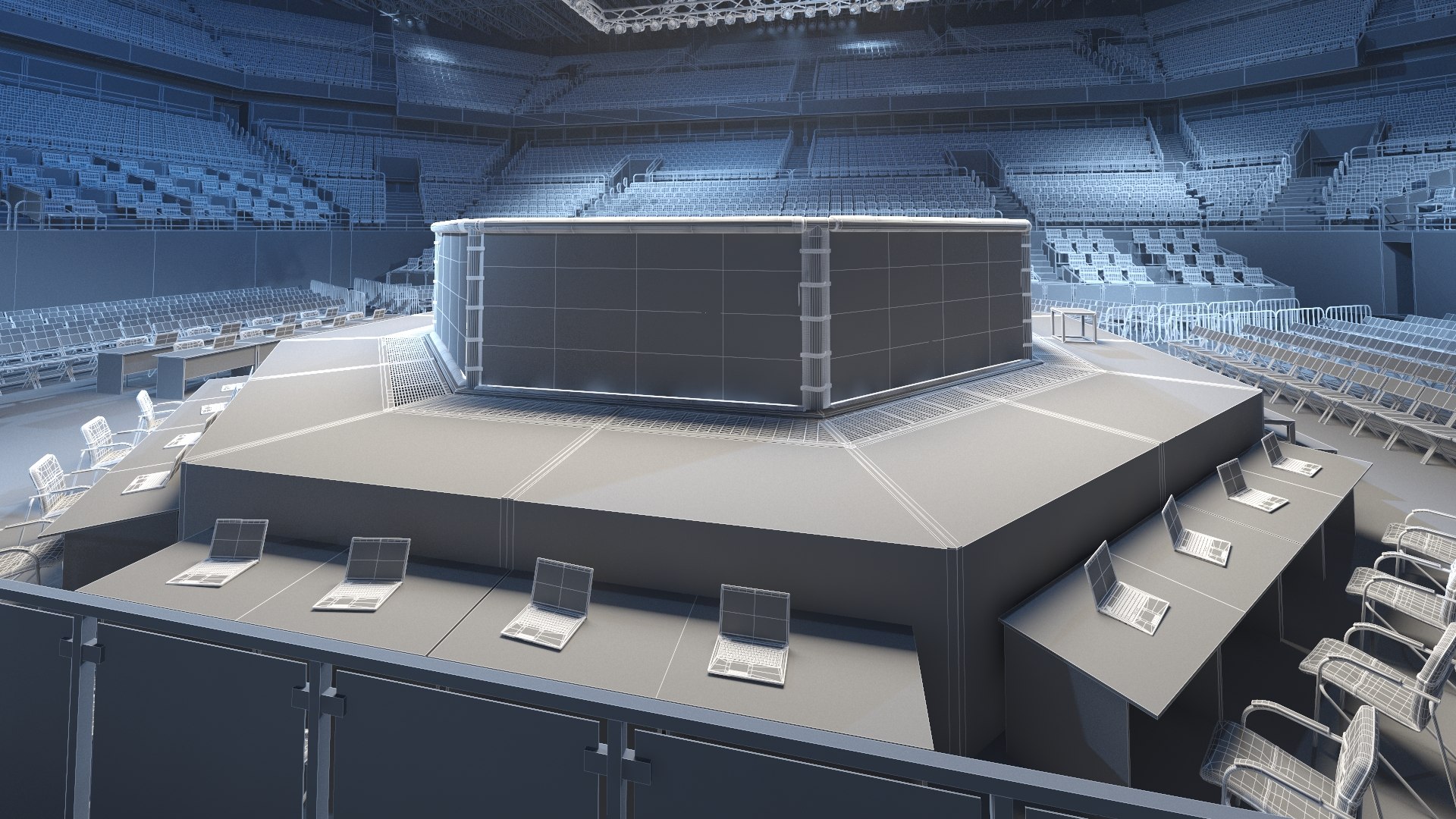 MMA Arena 3D model - TurboSquid 2016871