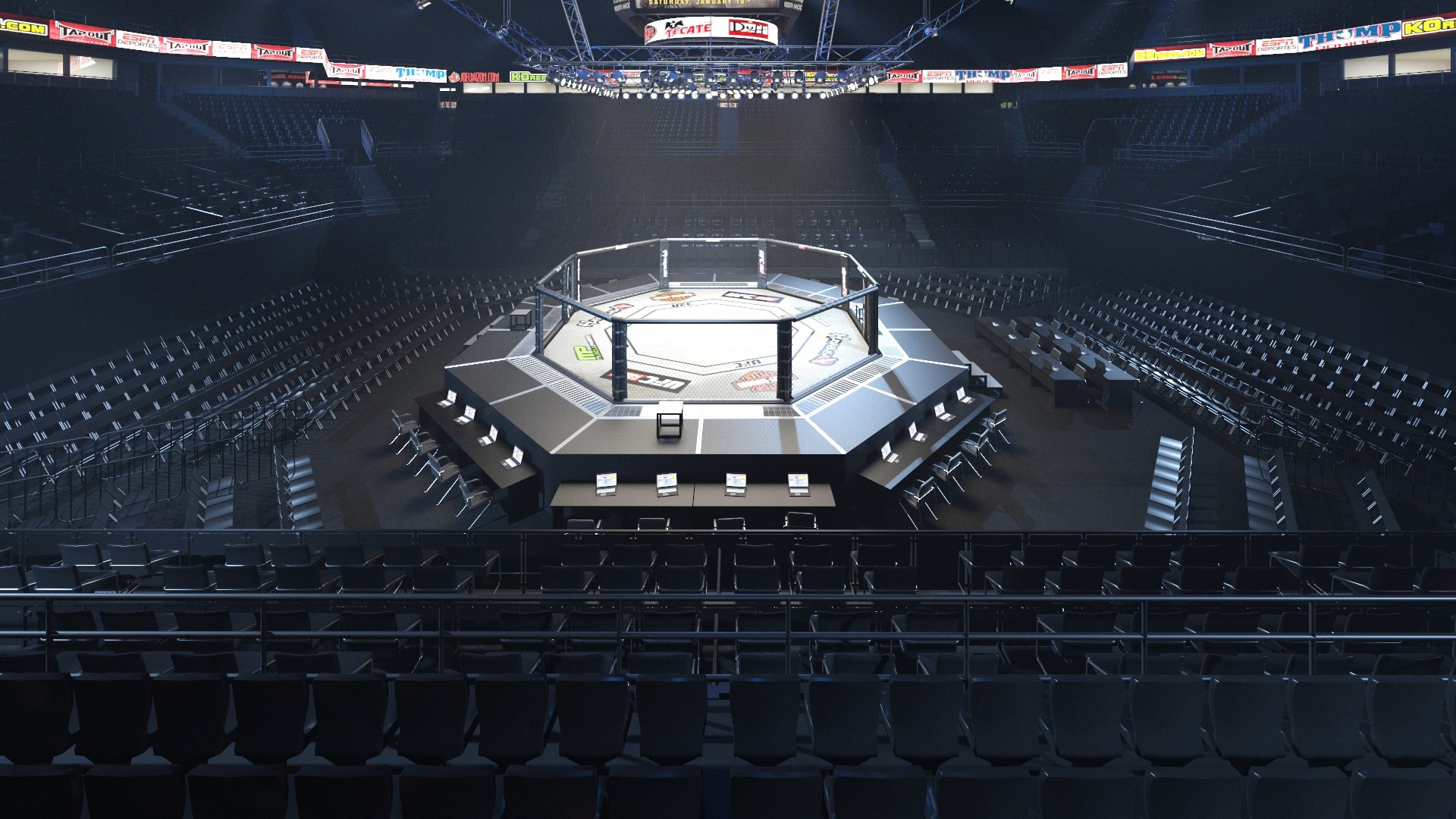 MMA Arena 3D model - TurboSquid 2016871