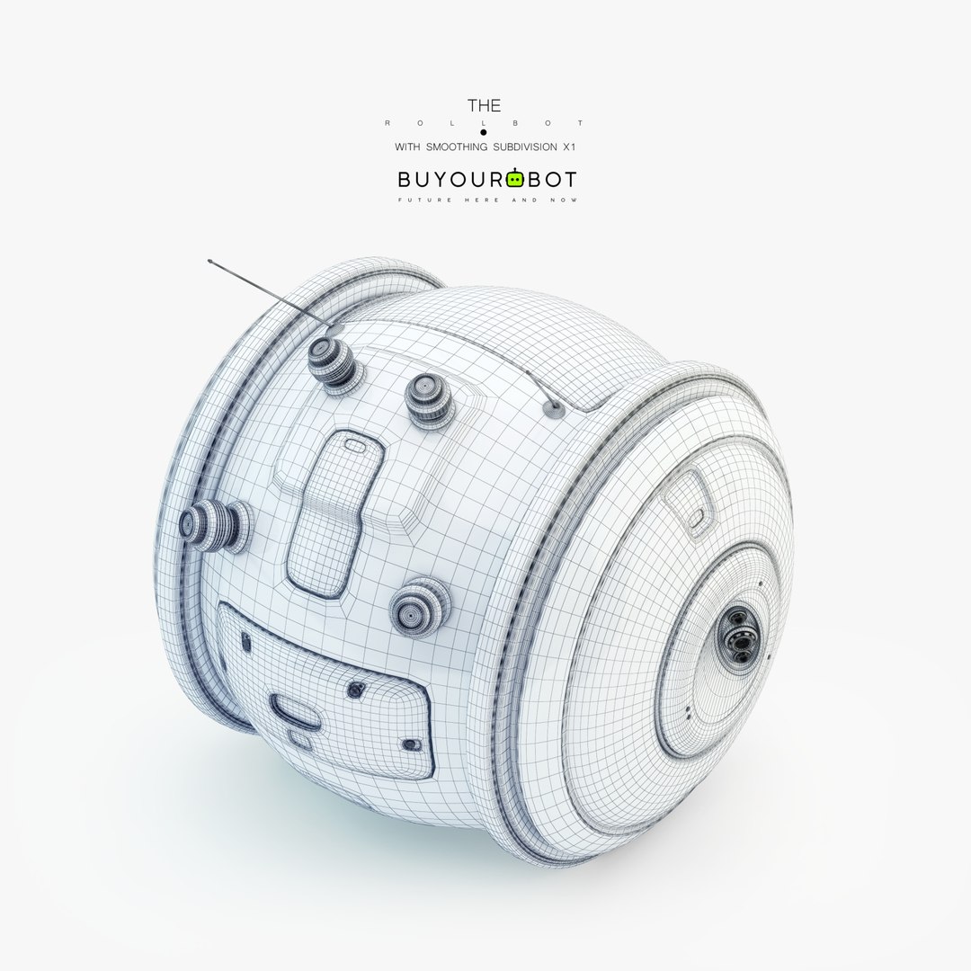Cute rolling bot toy 3D model - TurboSquid 1473602