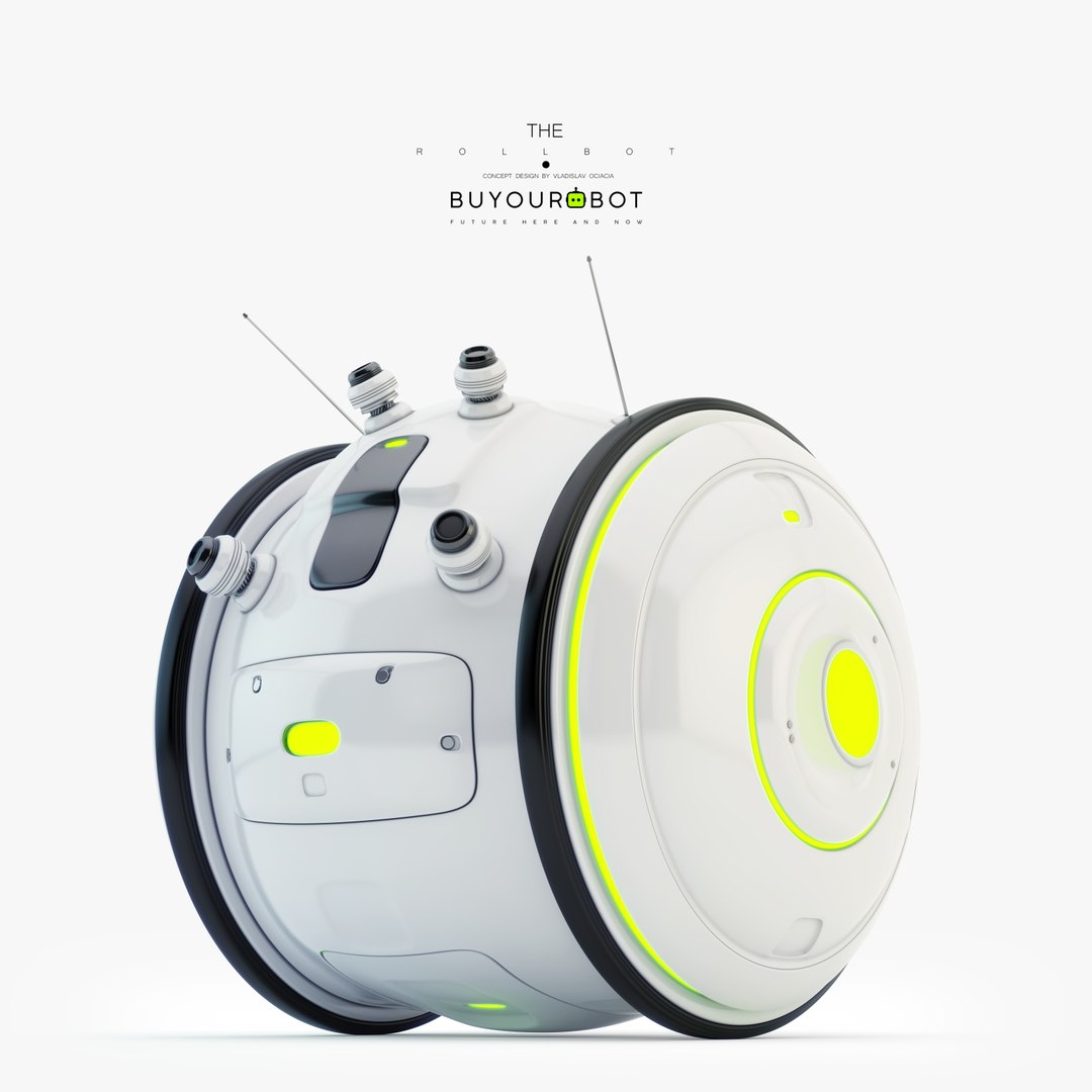 Cute rolling bot toy 3D model - TurboSquid 1473602