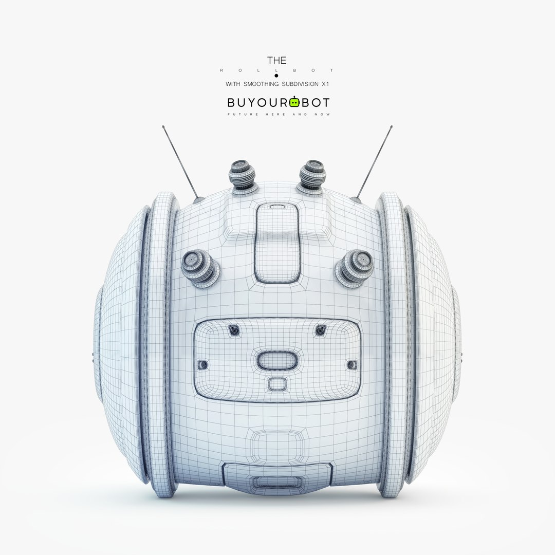 Cute rolling bot toy 3D model - TurboSquid 1473602