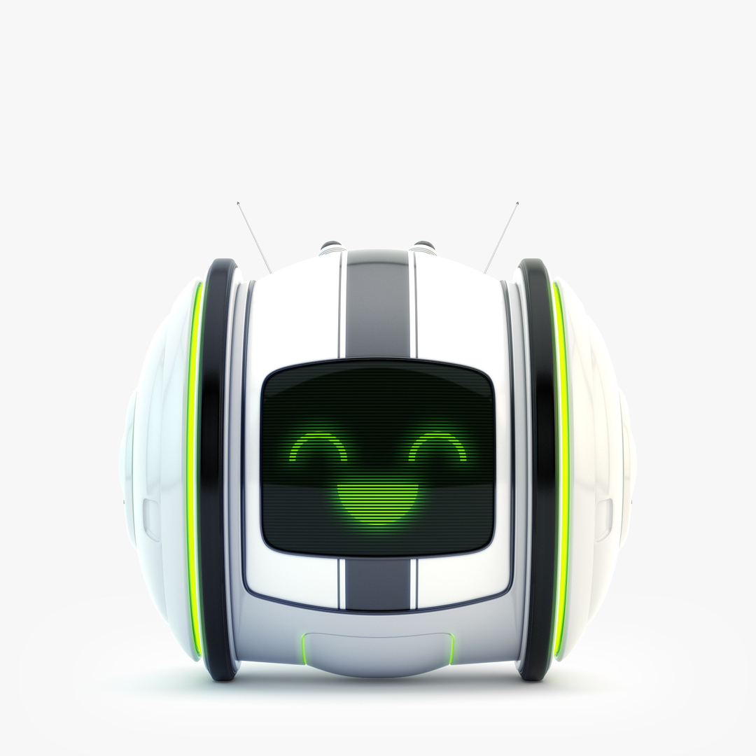 Cute rolling bot toy 3D model - TurboSquid 1473602