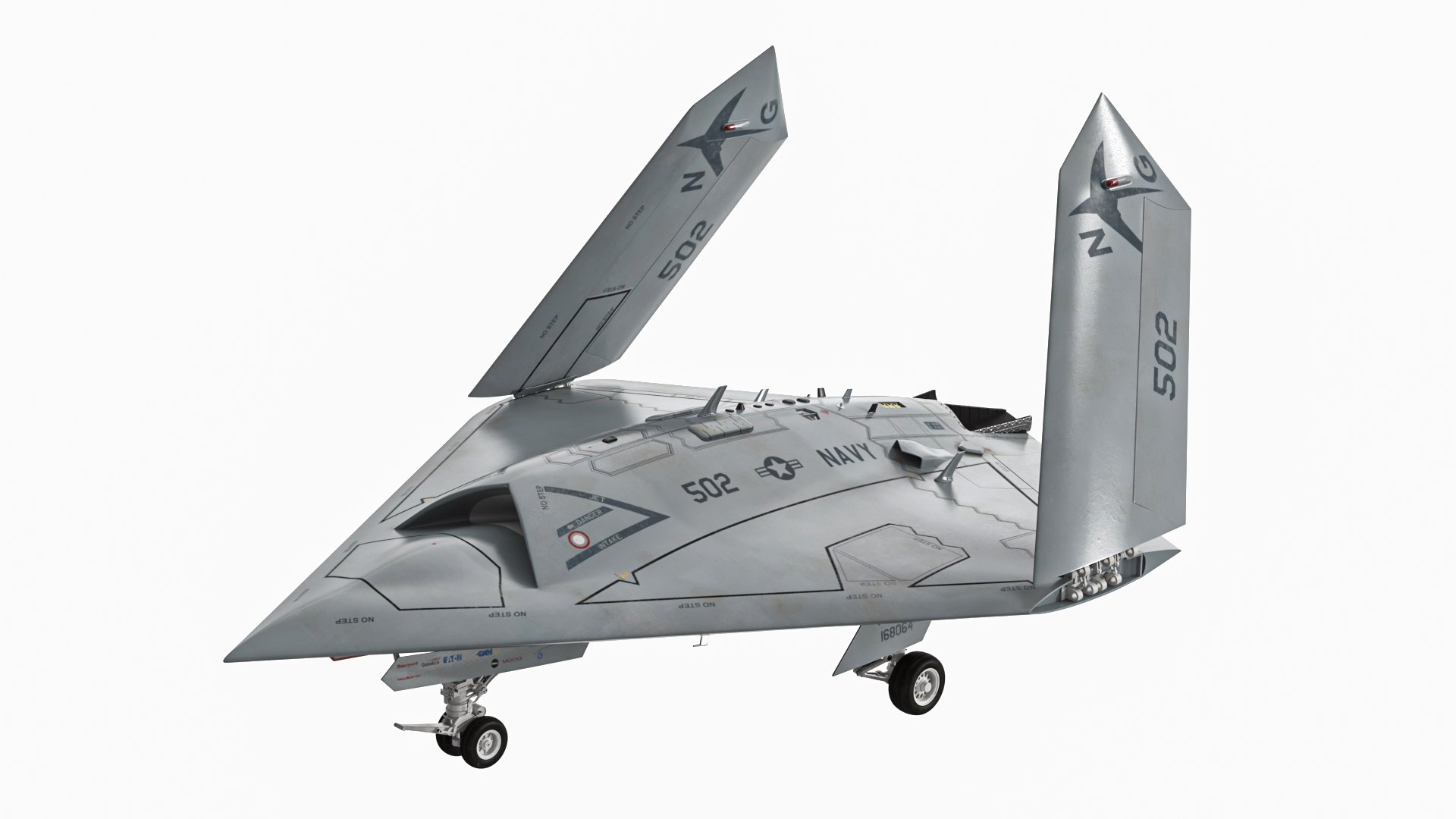 X-47B Stealth UAV Folded Wings 3D - TurboSquid 2367859