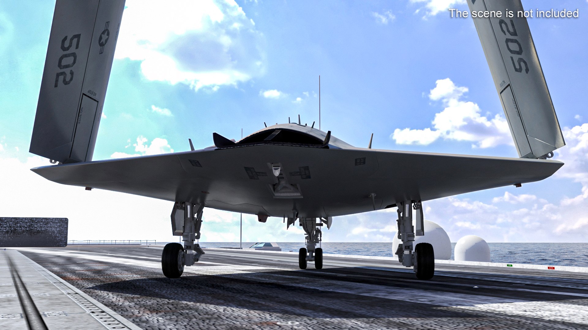 X-47B Stealth UAV Folded Wings 3D - TurboSquid 2367859