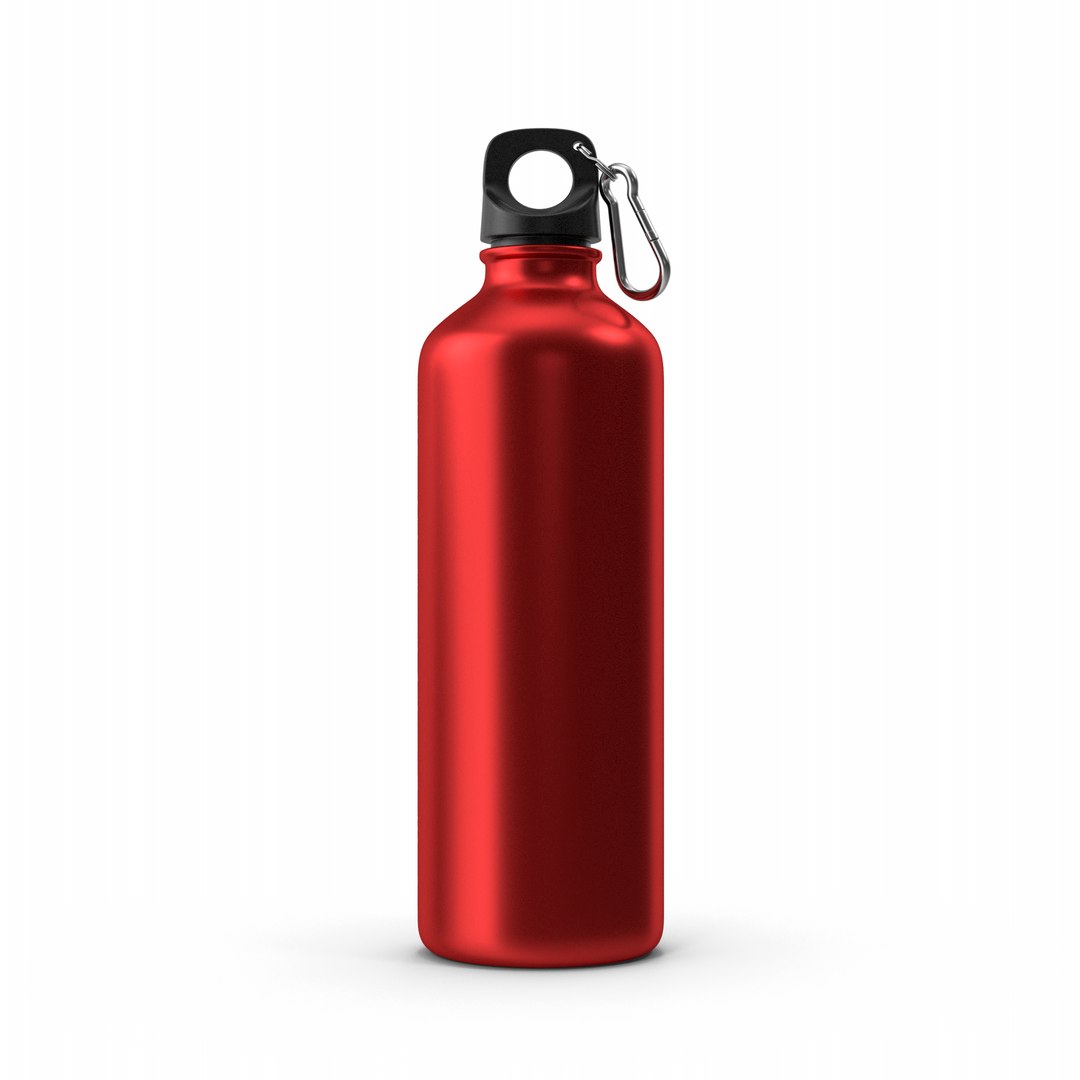 3D Red Water Bottle - TurboSquid 1891358
