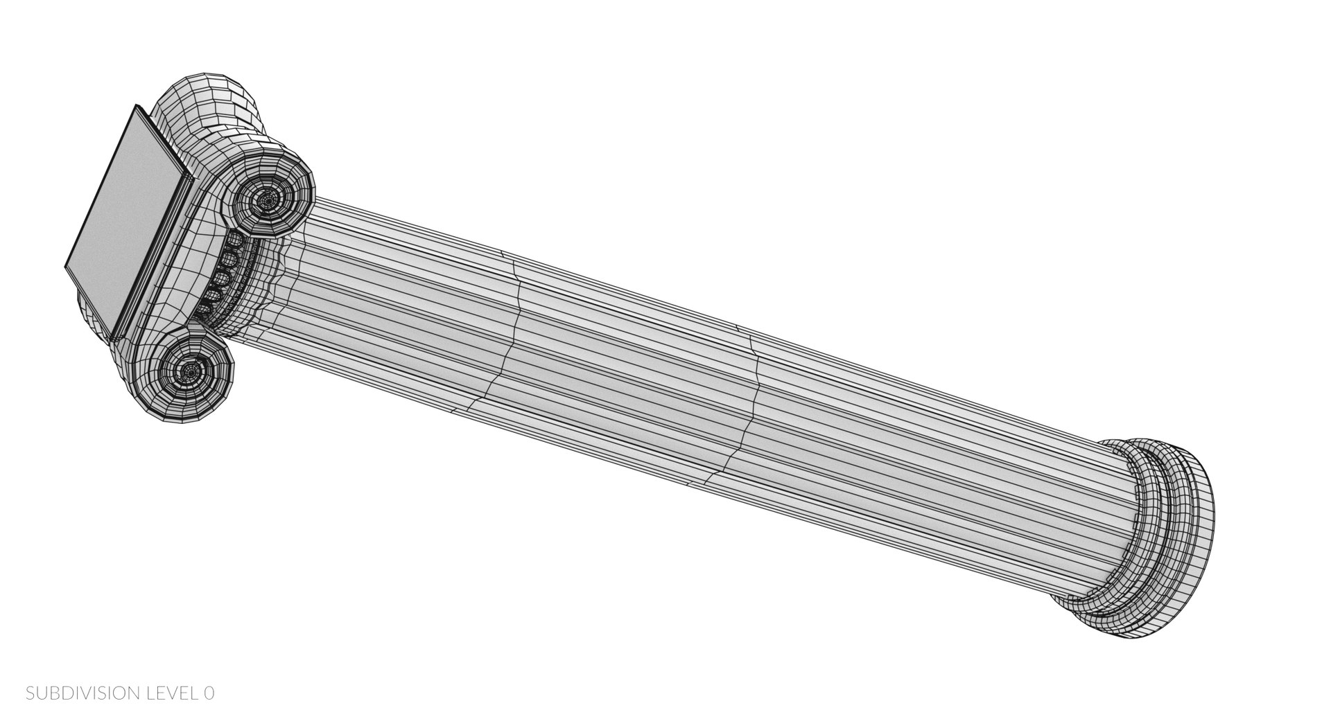 Ionic Column 3D Model - TurboSquid 1379985