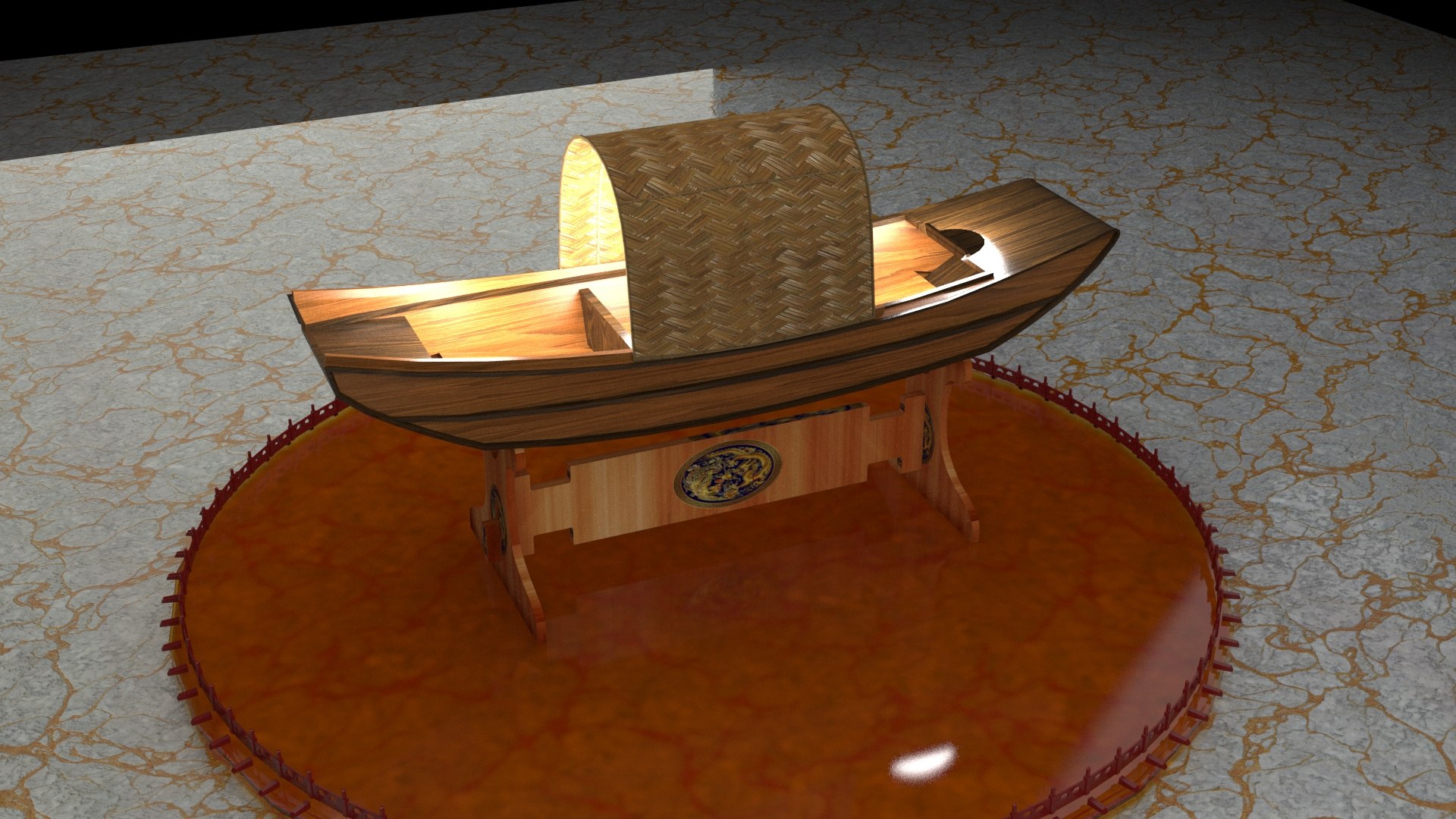 Chinese Wooden Boat 3D Model - TurboSquid 1991965