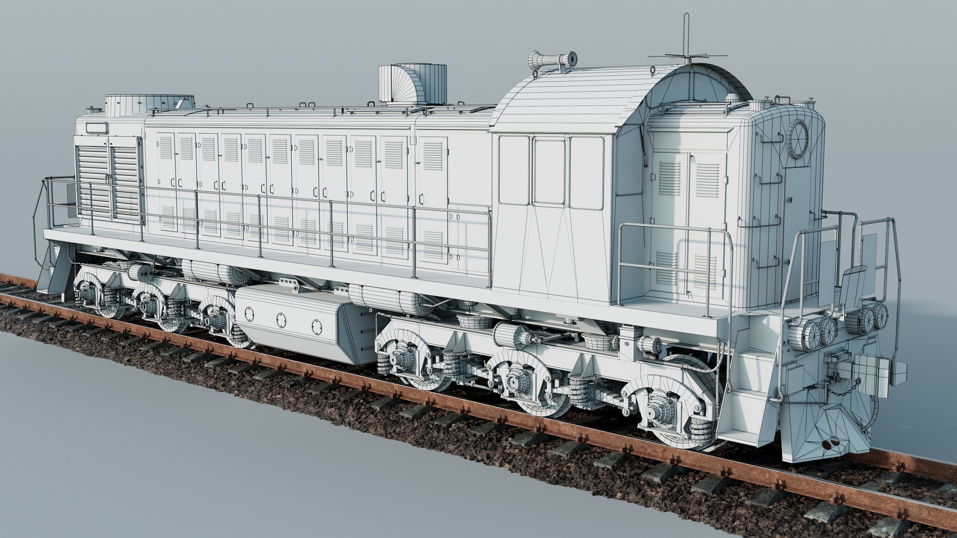 TEM2 Soviet Diesel Locomotive 3D Model - TurboSquid 2189841