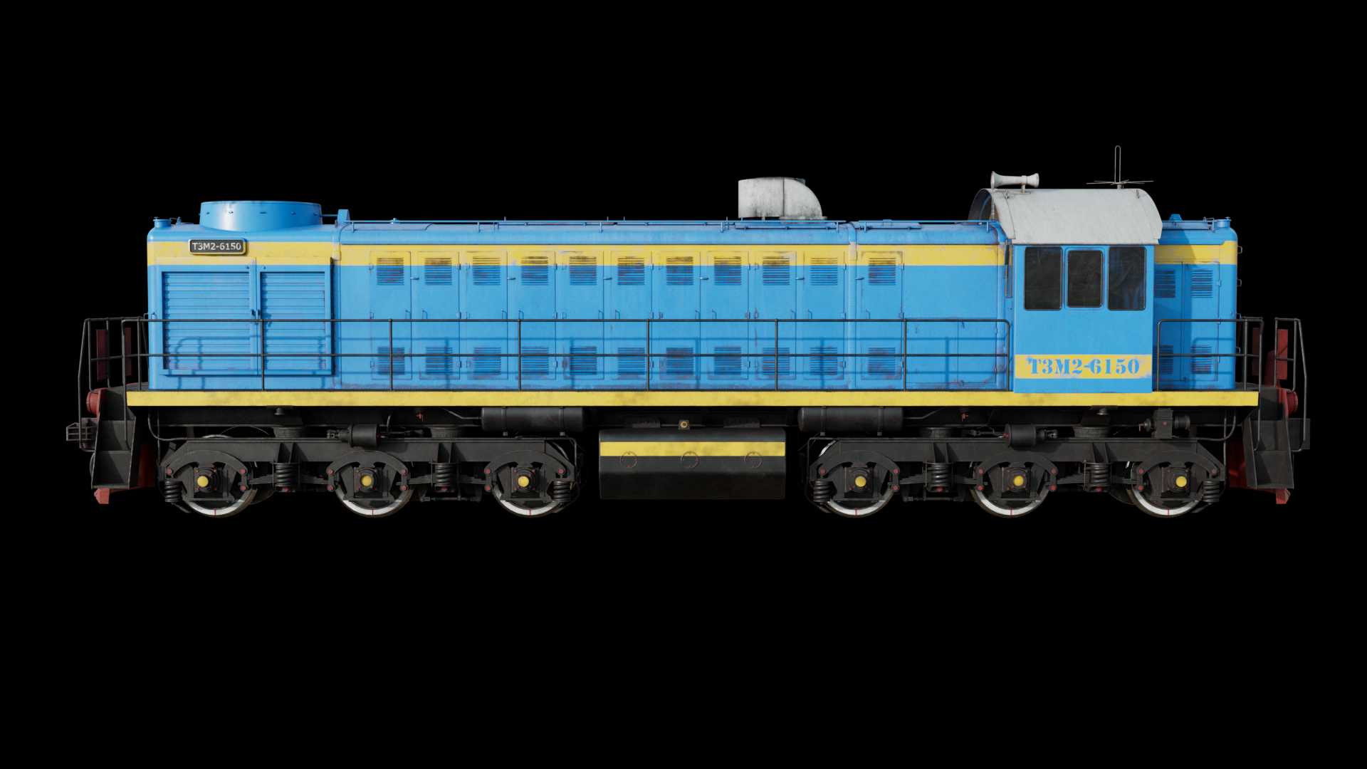 TEM2 Soviet Diesel Locomotive 3D Model - TurboSquid 2189841