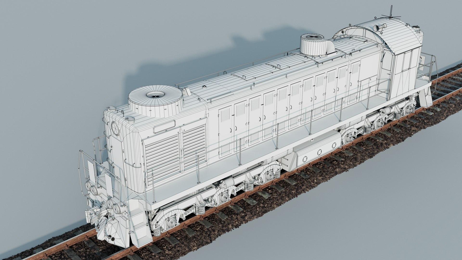TEM2 Soviet Diesel Locomotive 3D Model - TurboSquid 2189841