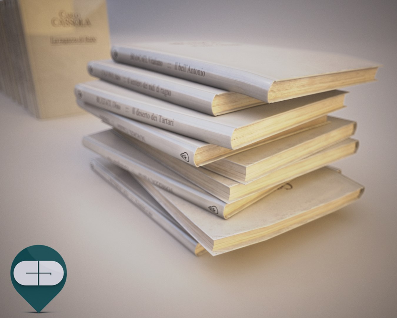 Book White 3D Model - TurboSquid 1180571