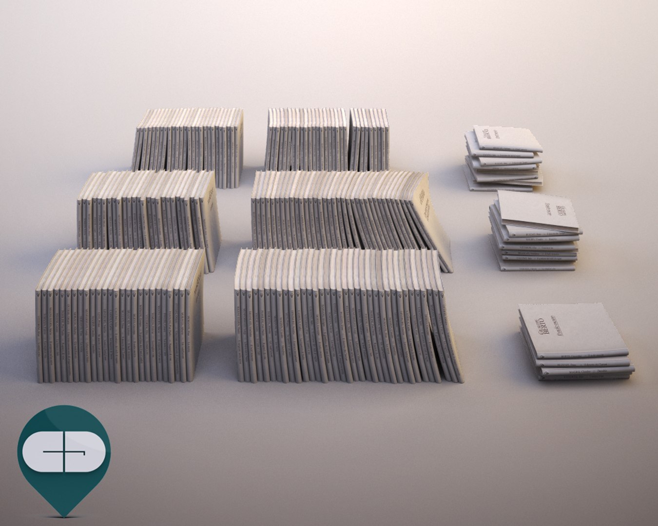 Book White 3D Model - TurboSquid 1180571