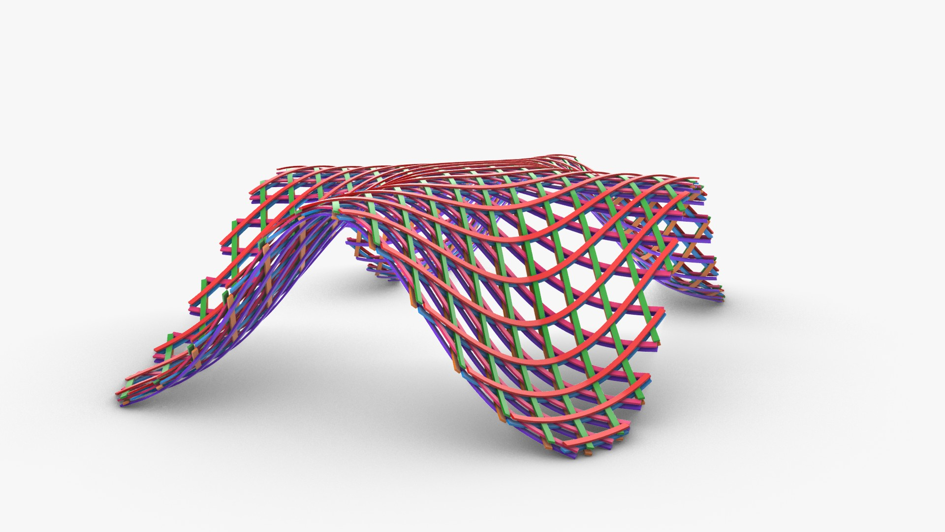 3D Model Shell Pavilion 02 Woven - TurboSquid 2370945