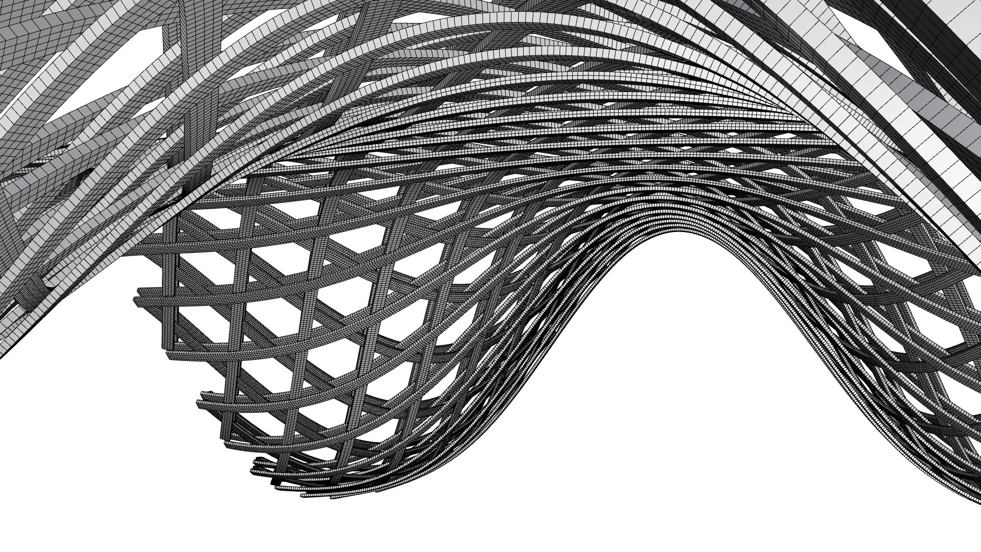 3D Model Shell Pavilion 02 Woven - TurboSquid 2370945