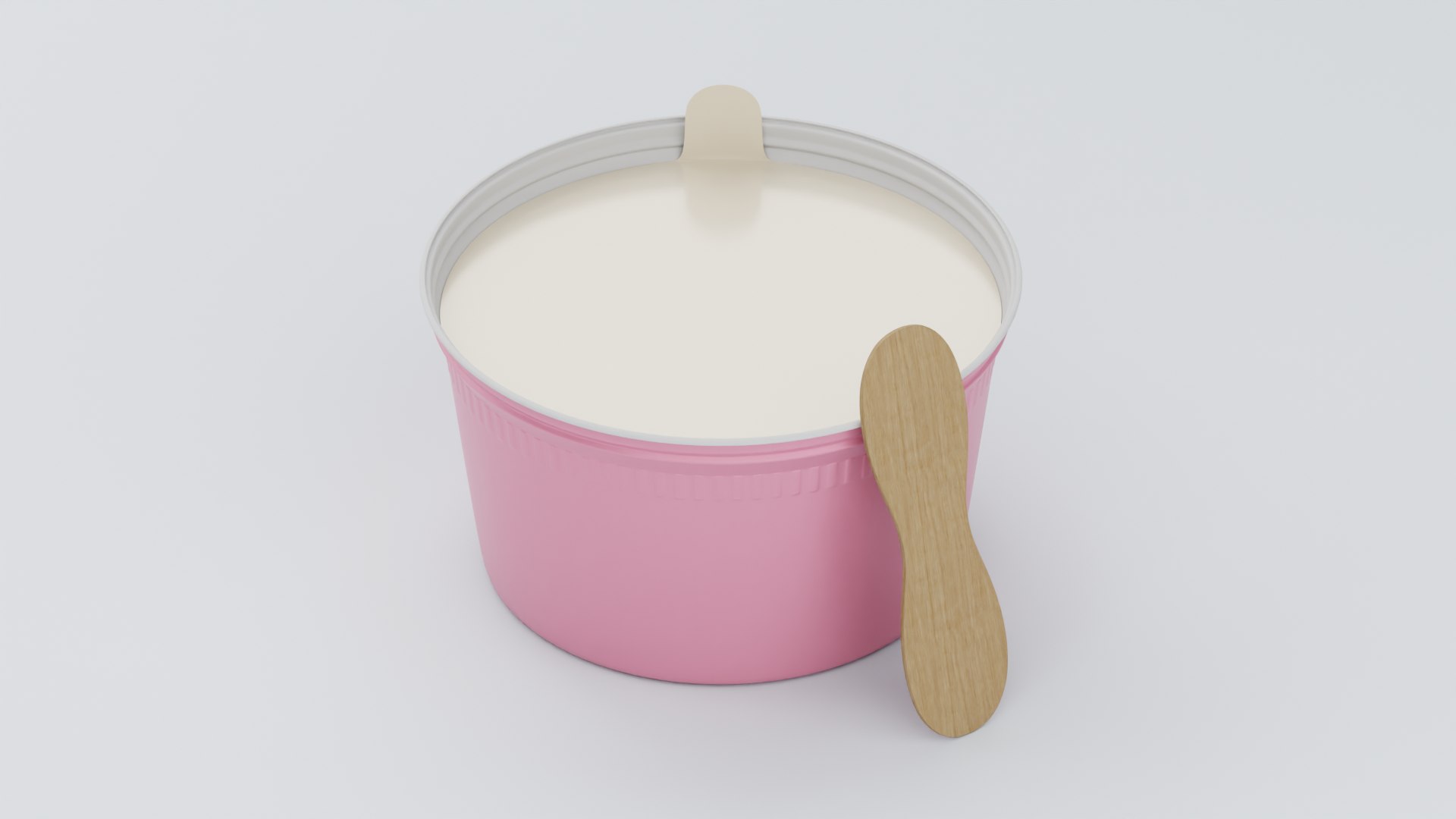 3D Ice Cream Cup With Stick - TurboSquid 2476316