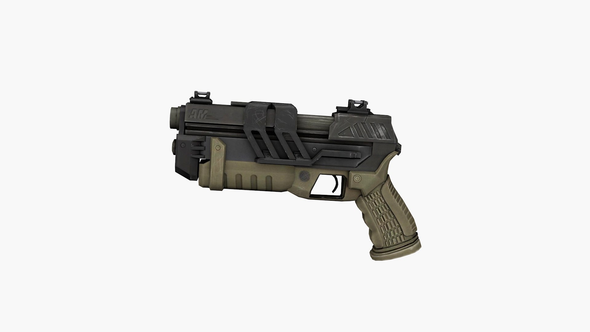 Sci-Fi Pistol 3D Model - TurboSquid 1887740