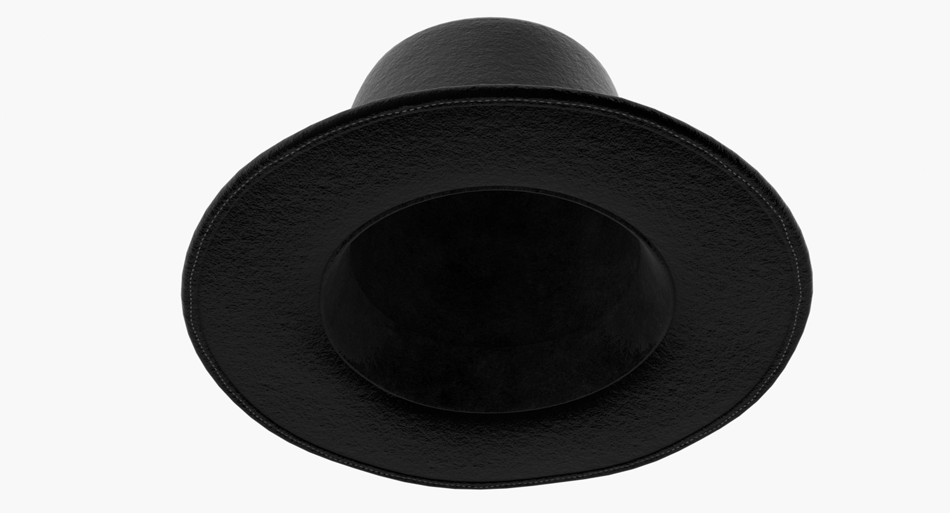 3D Model Black Pilgrim Costume Hat - TurboSquid 1269011