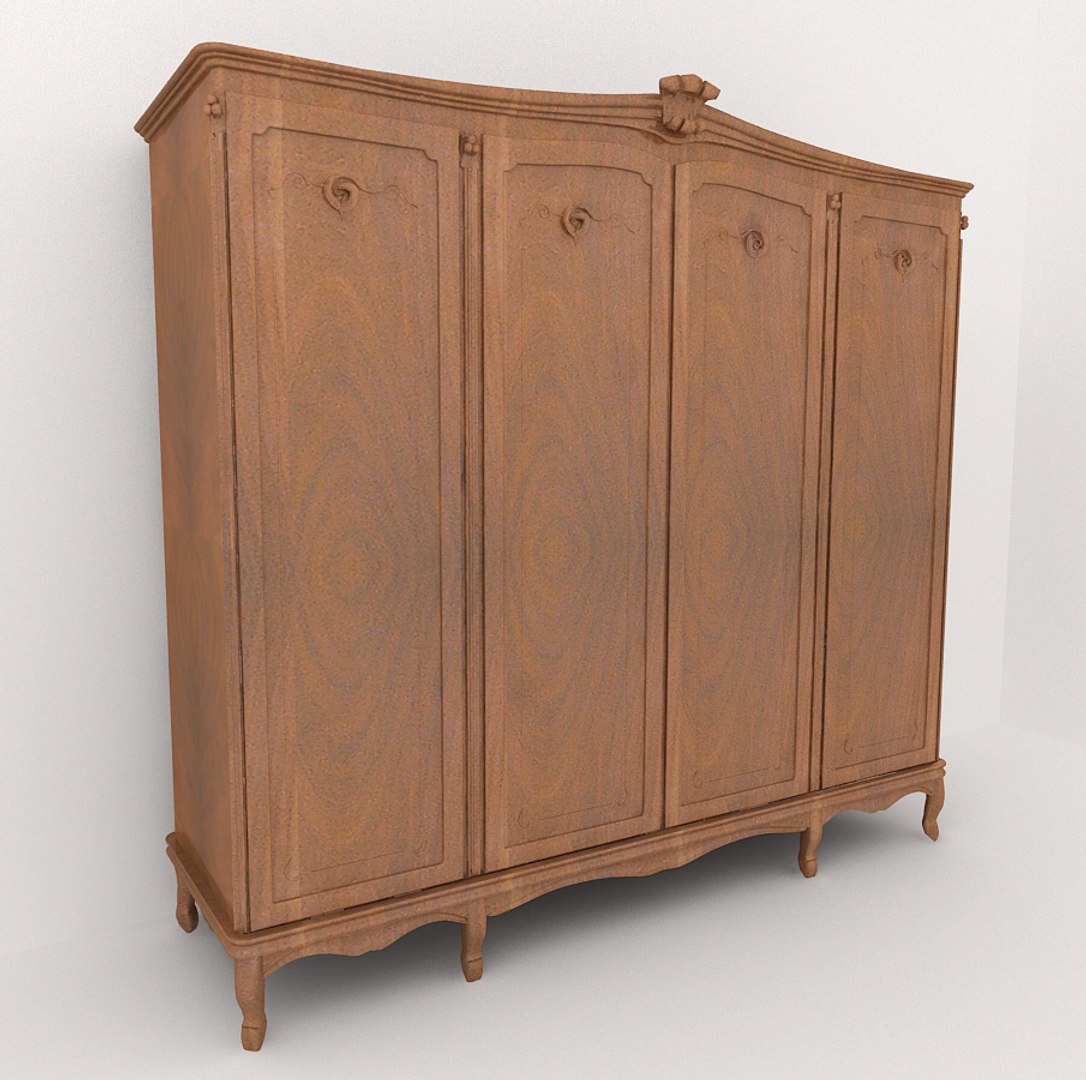 classic wardrobe 3d model