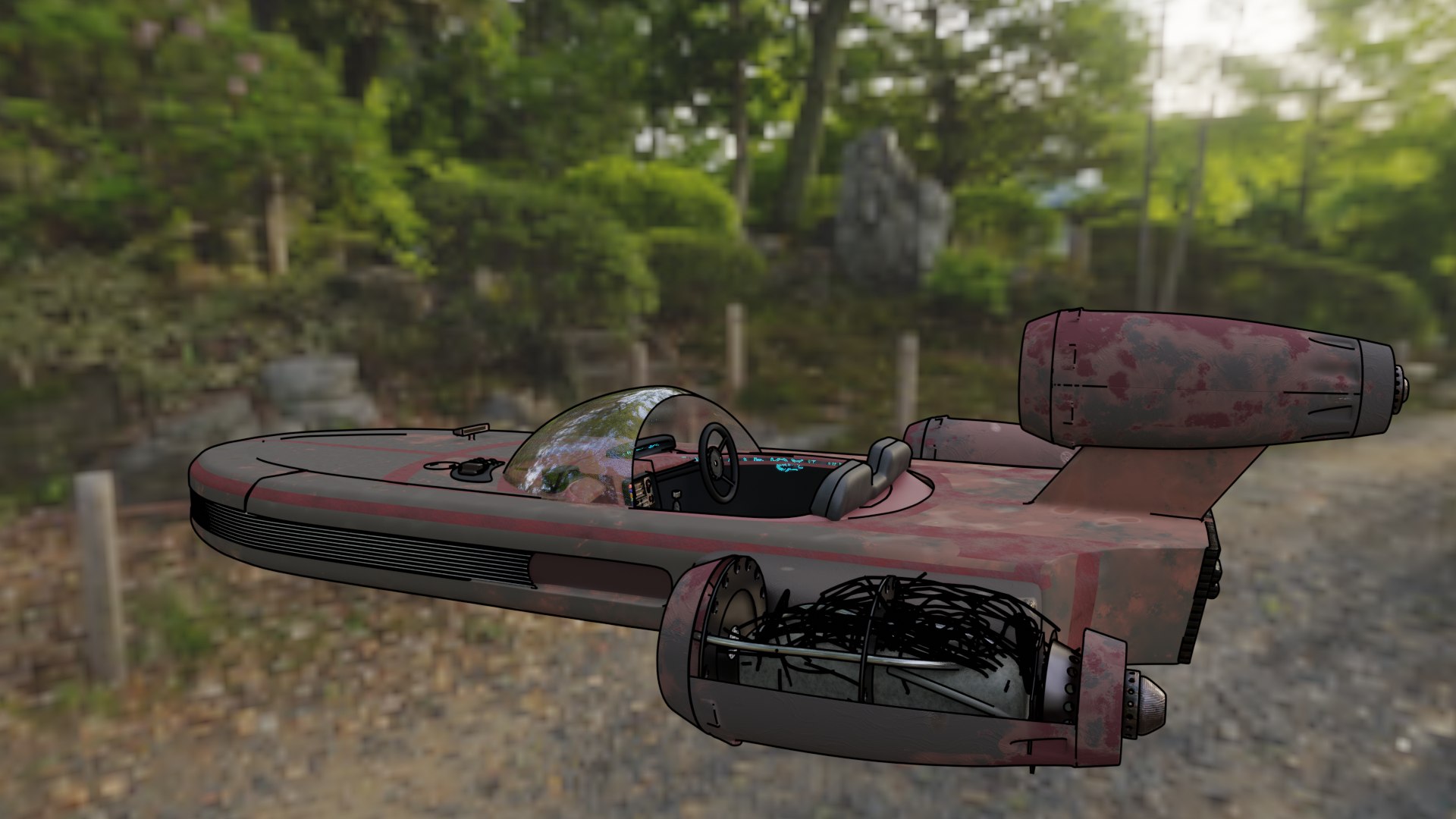 Landspeeder Star Wars 3D Model - TurboSquid 2015329