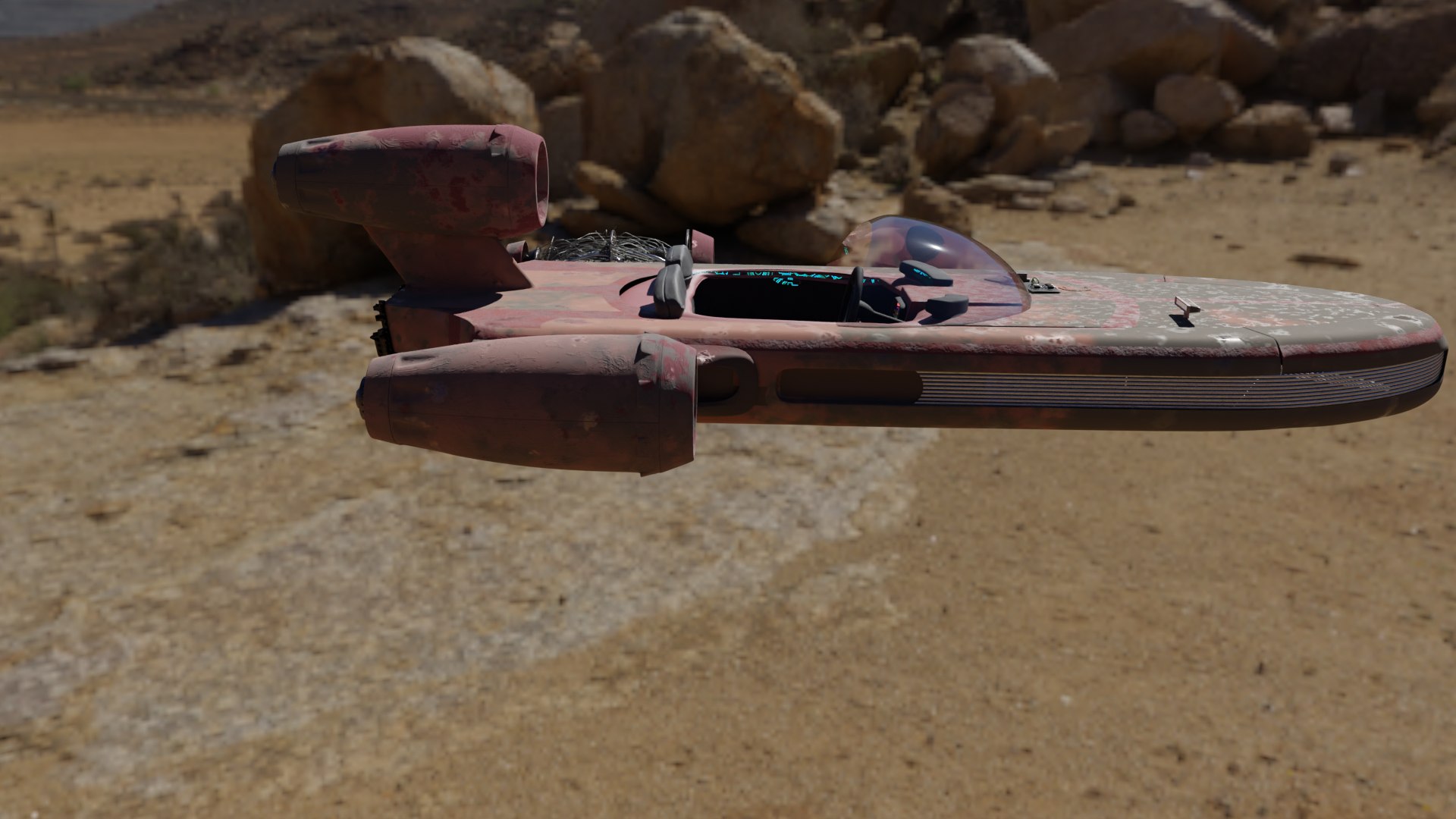 Landspeeder Star Wars 3D Model - TurboSquid 2015329