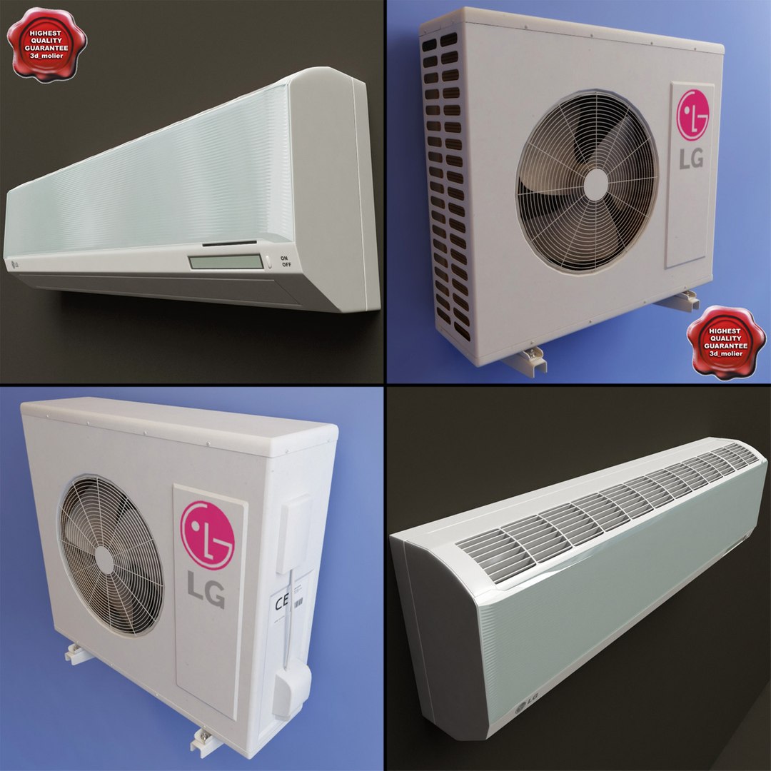 conditioner lg v1 3d model