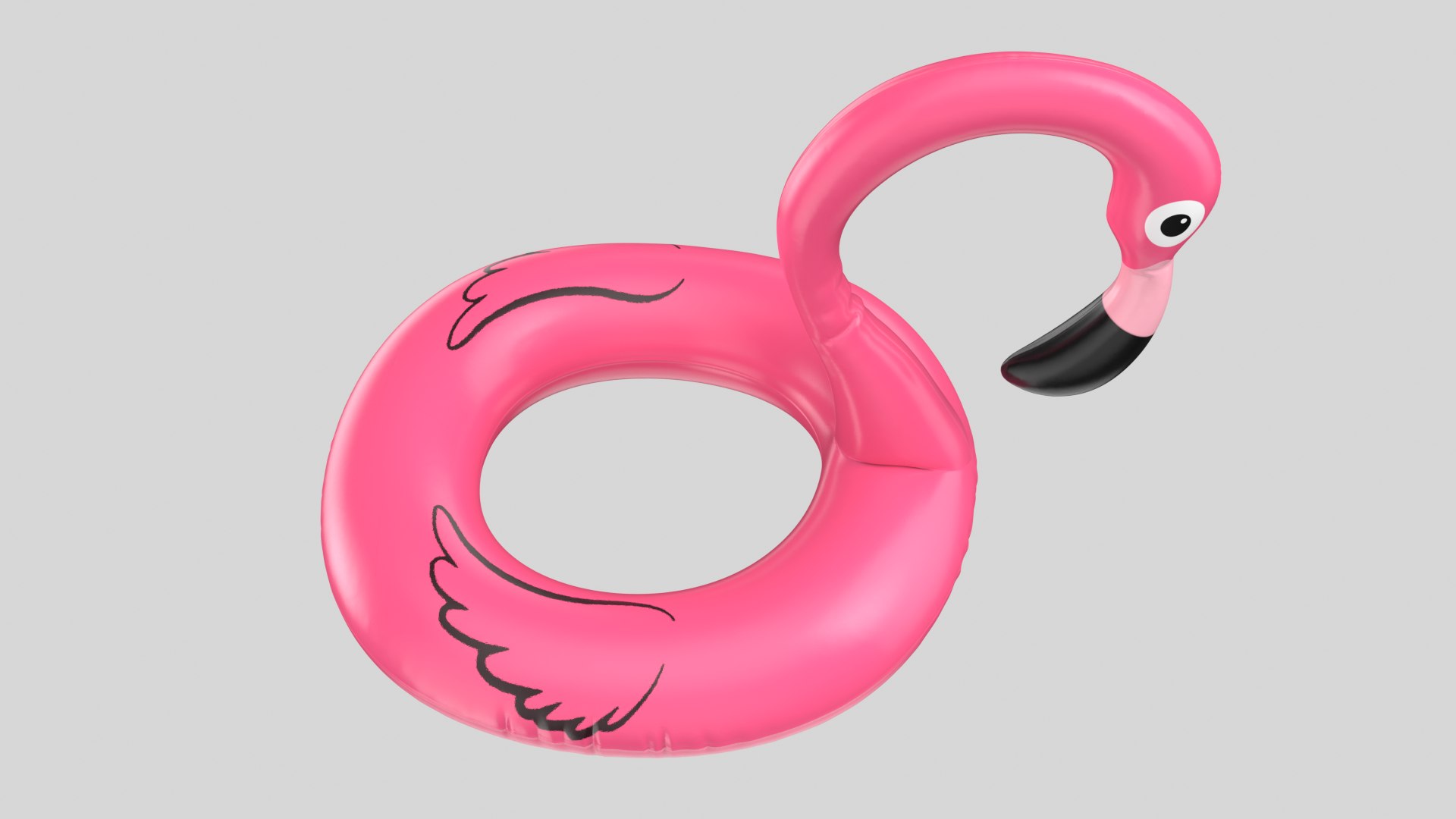 3D Inflatable Flamingo Ring Model - TurboSquid 1757605