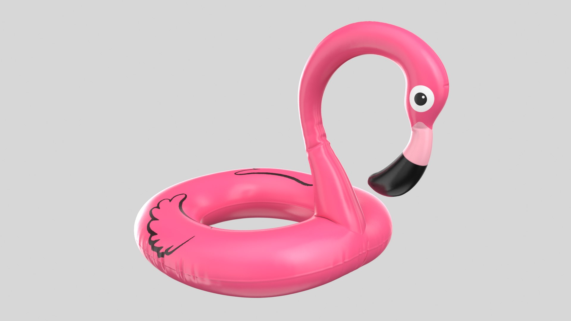 3D Inflatable Flamingo Ring Model - TurboSquid 1757605