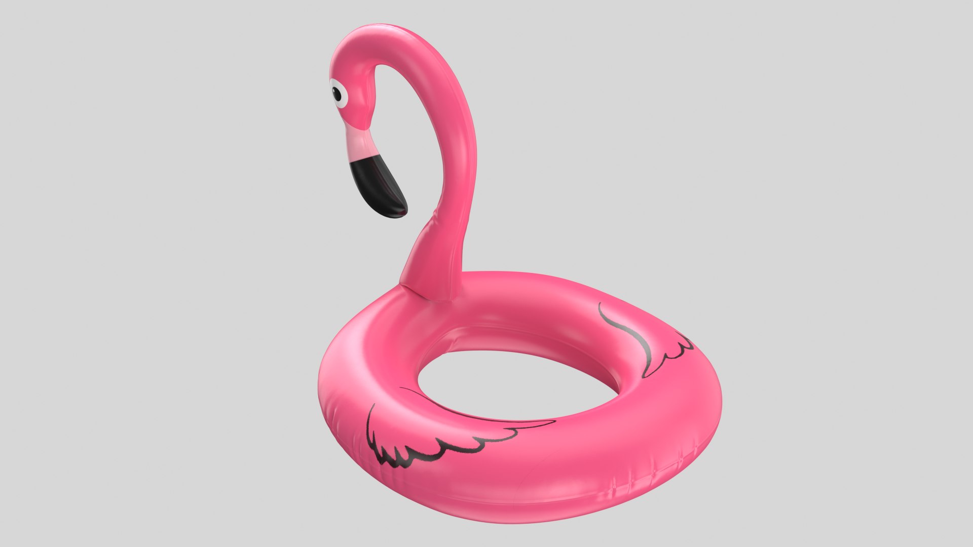 3D Inflatable Flamingo Ring Model - TurboSquid 1757605