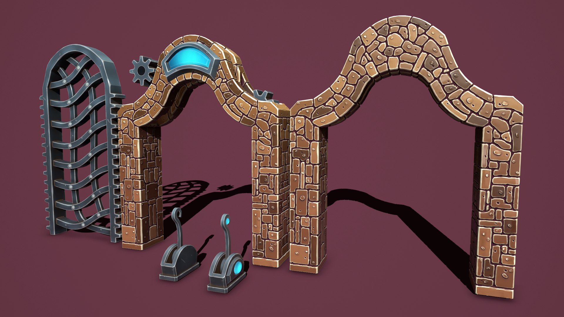 3D Model Fantasy Gate - TurboSquid 1716756