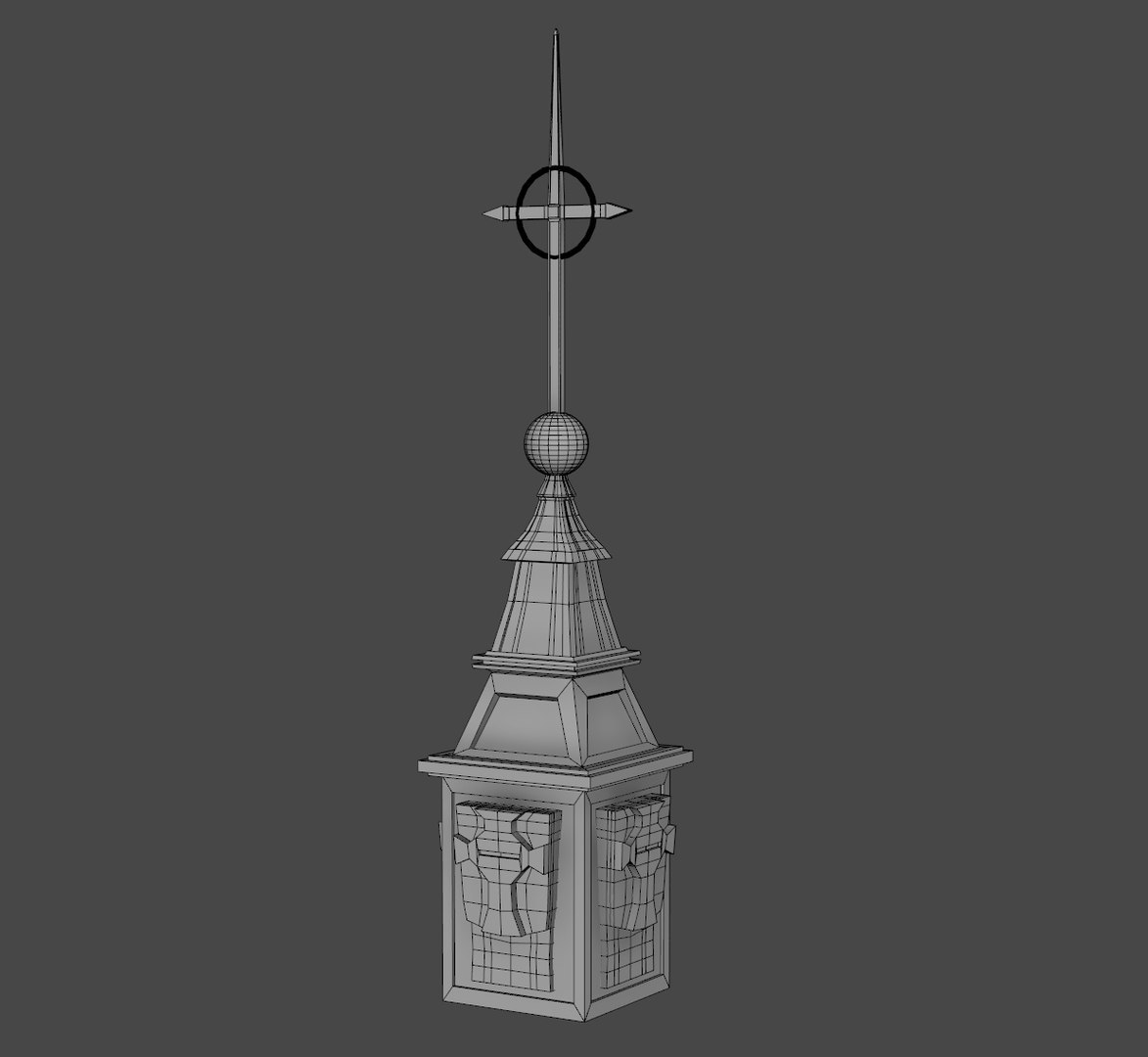 Free 3D Fantasy Cross Pillar - TurboSquid 1826161