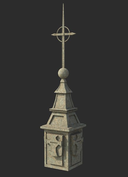 Free 3D Fantasy Cross Pillar - TurboSquid 1826161