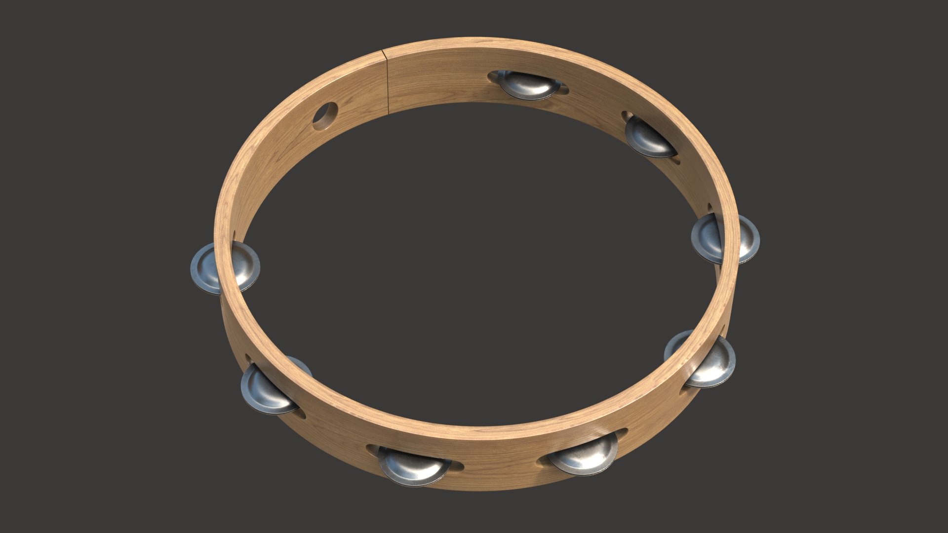 Tambourine 3D Model - TurboSquid 1738265