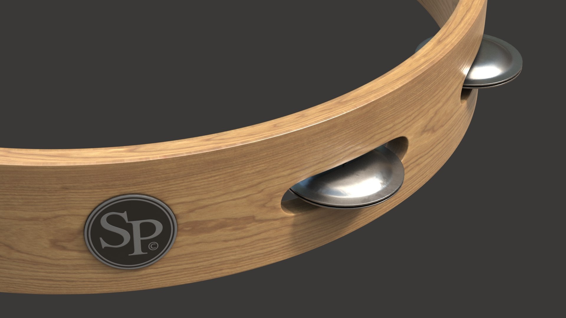 Tambourine 3D Model - TurboSquid 1738265