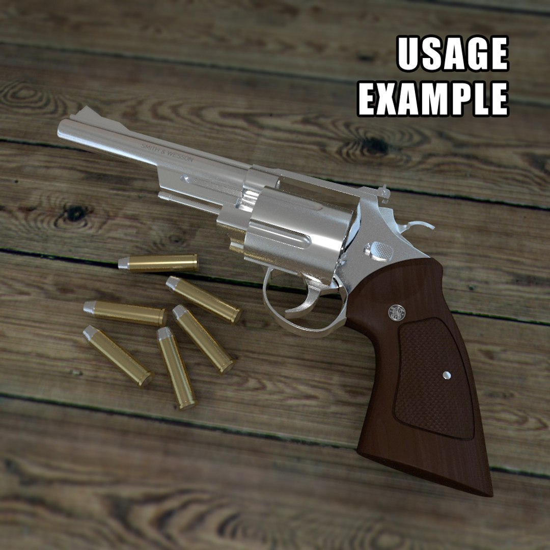 3d 44 Magnum Model